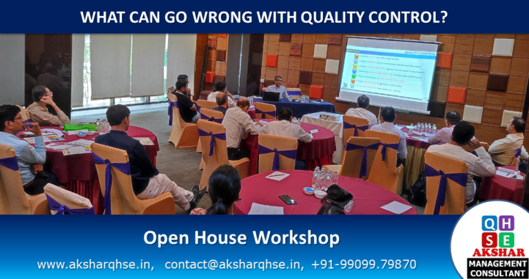 "What can go wrong with Quality Control?" Workshop @ Vadodara.