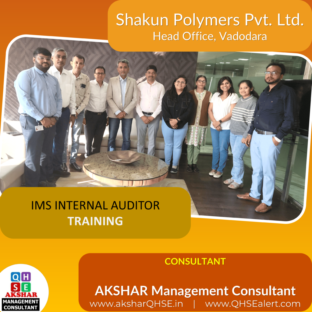 Internal IMS Auditor Training at Shakun Polymers, Vadodara